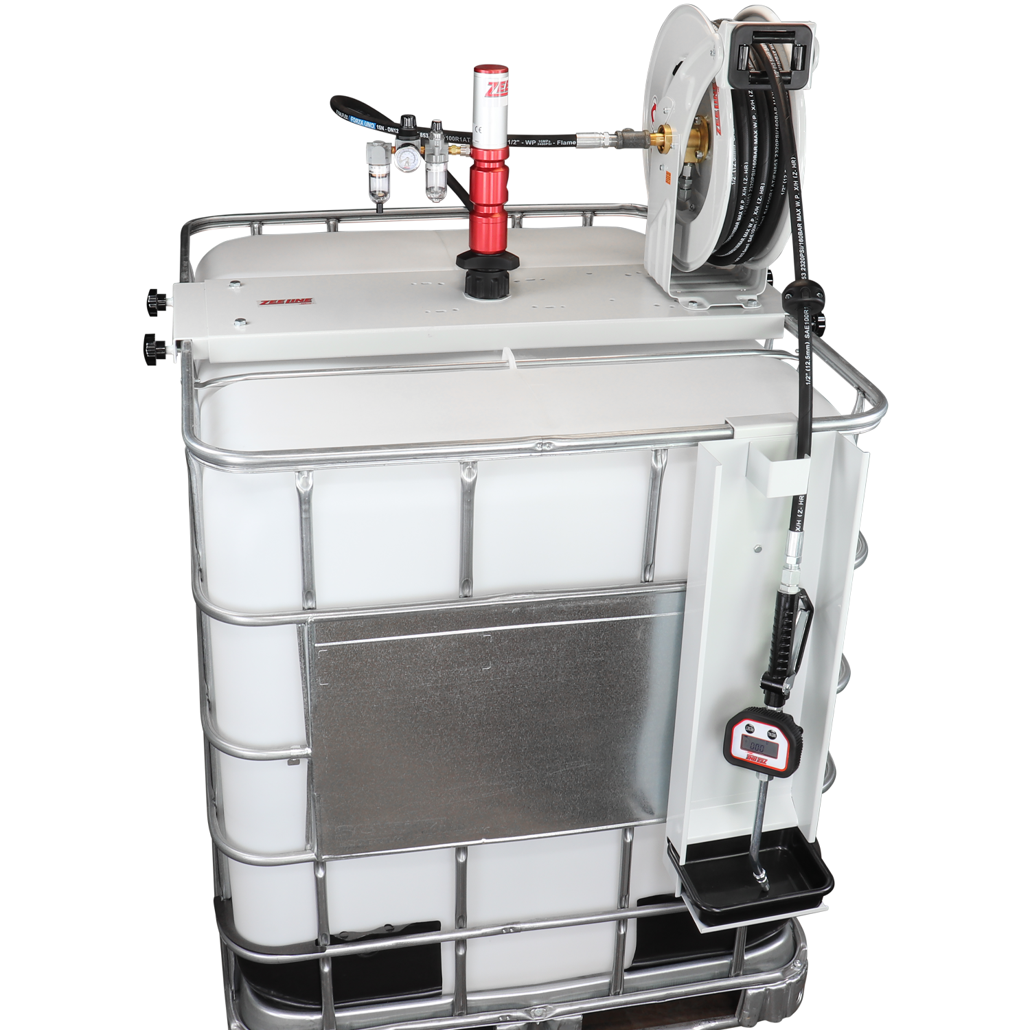 ZE1730PK-IBC-600 - 5:1 Premium Series Pump Kit IBC w/reel & meter