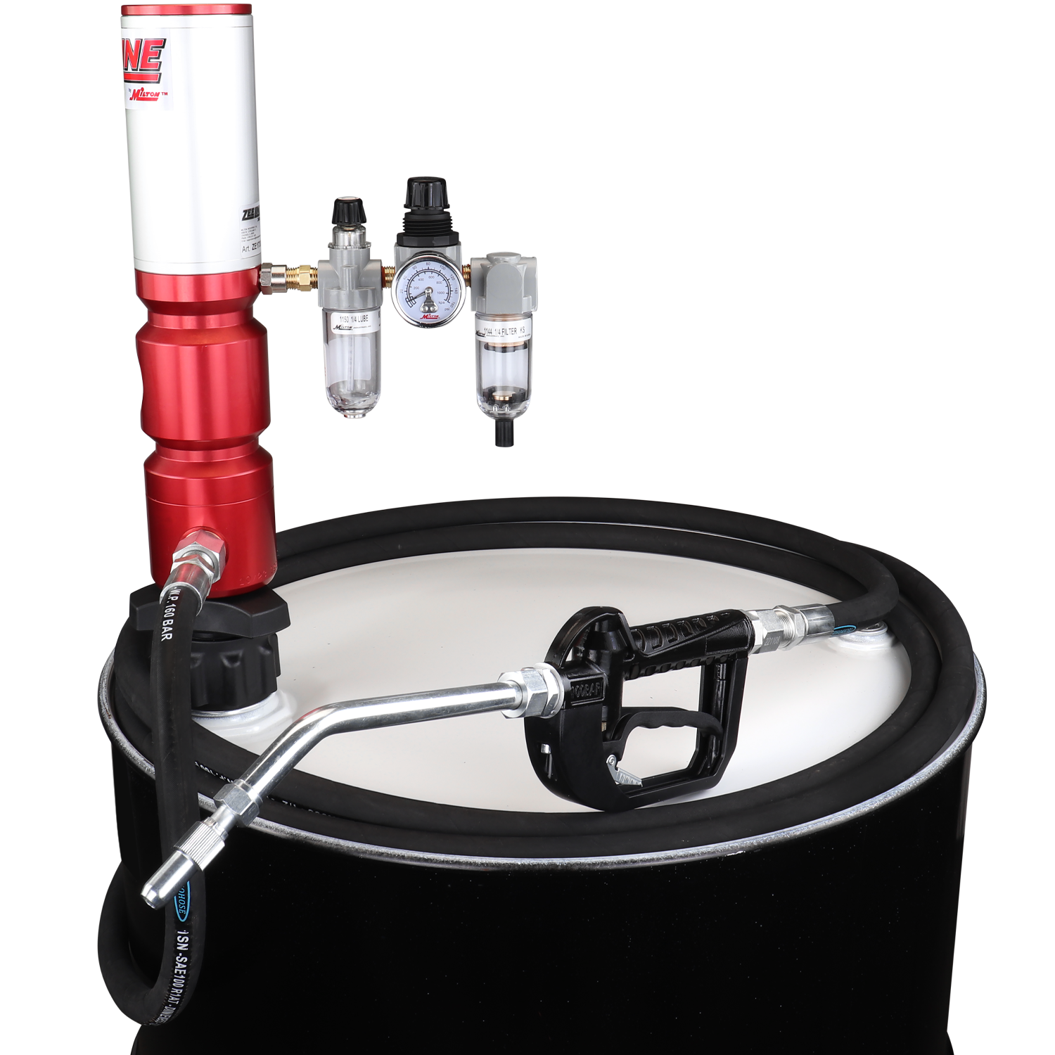 ZE1730PK-55-100– 5:1 Premium Series Pump Kit 55-Gal w/hose & nozzle