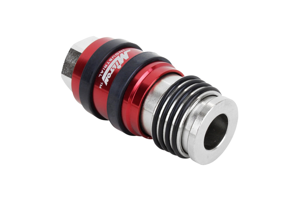 2 In ONE Universal Safety Exhaust Industrial Coupler, 1/4" NPT x 3/8"