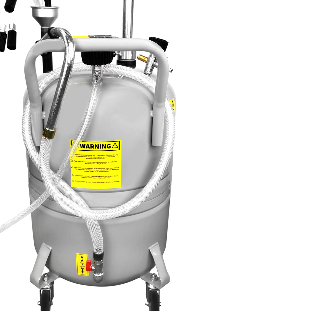 ZE21CM – 21-Gallon Professional Combination Oil Drain & Fluid Evacuato