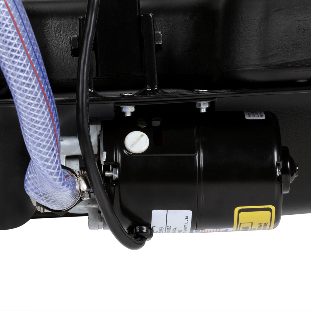 Low profile waste oil drain with an 17 gallon capacity